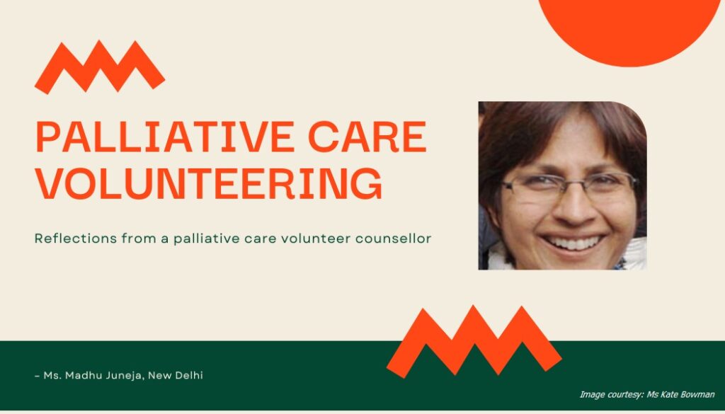 Reflections from a palliative care volunteer counsellor - I A P C